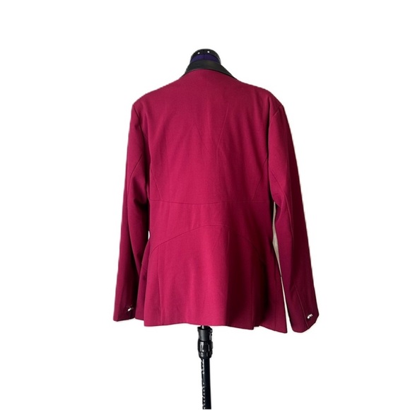 VENUS | Jackets & Coats | Venus Womens Burgundy Black Faux Leather ...